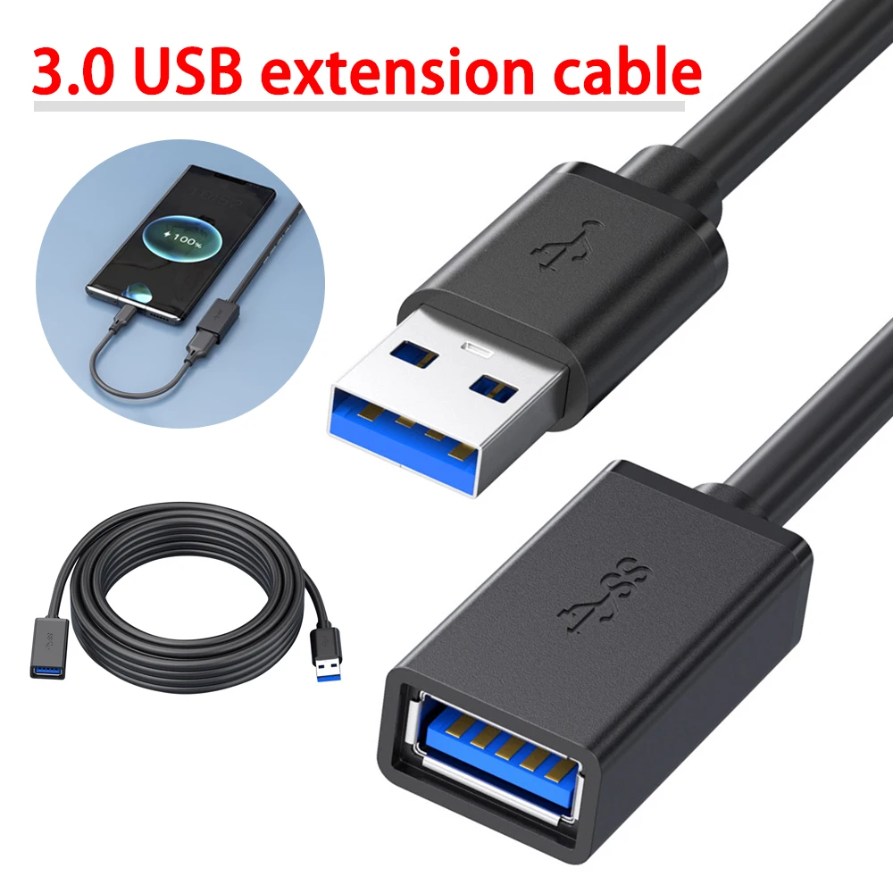 USB3-0-Extension-Cable-For-Computer-PC-Laptop-1m-1-5m-Extender-Cord ...