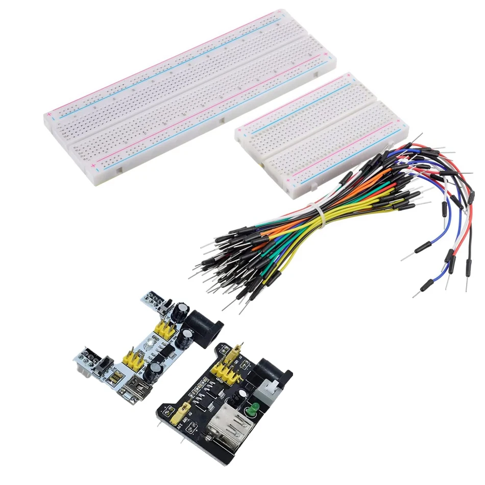 Mb-102 Mb102 Breadboard 400 830 Point Solderless Pcb Bread Board Test ...