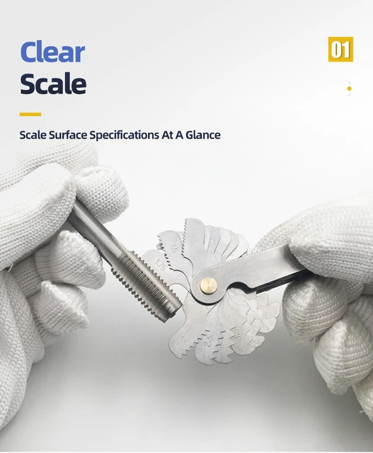 Contour Gauge Tool Metric & Imperial & US Screw Gauge, Thread Pitch ...