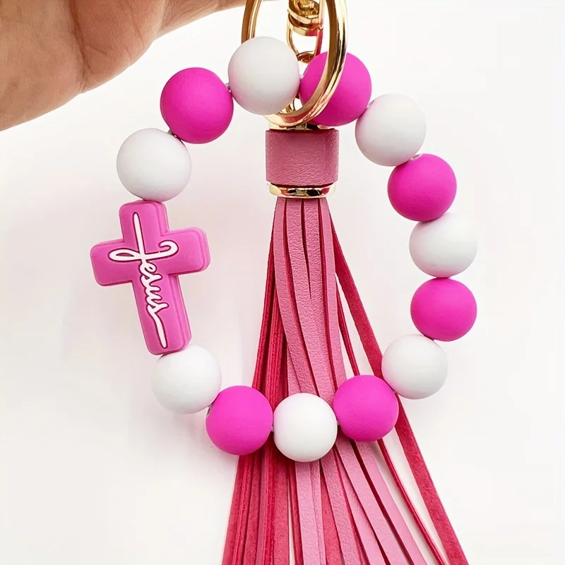 One-Cross-Silicone-Rubber-Paint-Round-Bead-Bracelet-Keychain.jpg