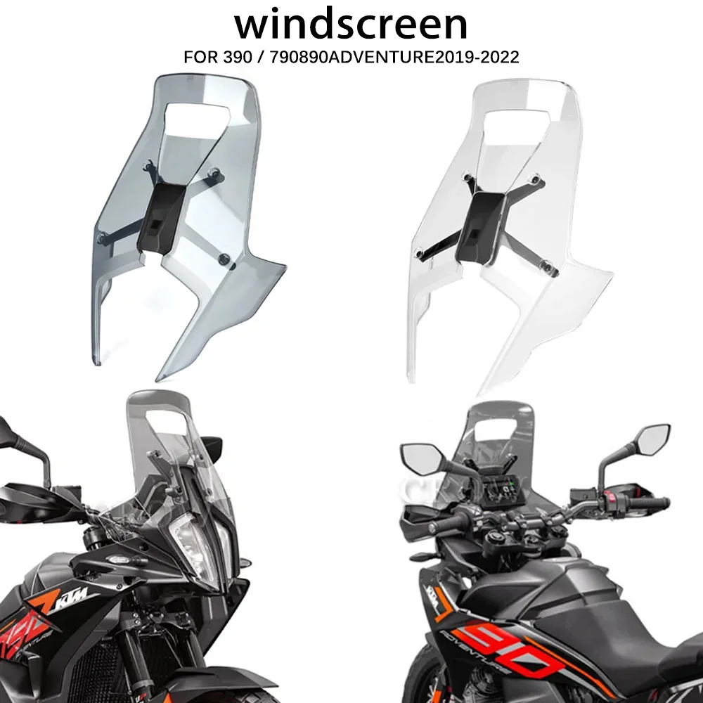 Motorcycle-Acrylic-Rally-Windshield-Wind-Deflector-Screen-Shield ...