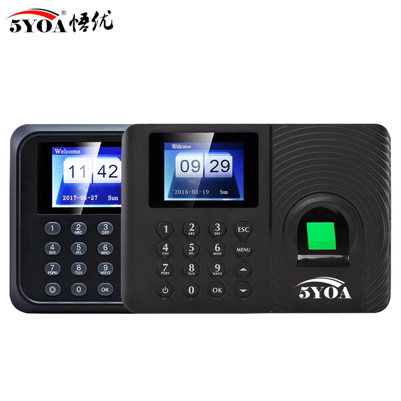 Fingerprint Attendance Biometric Machine System Employee Keypad ...