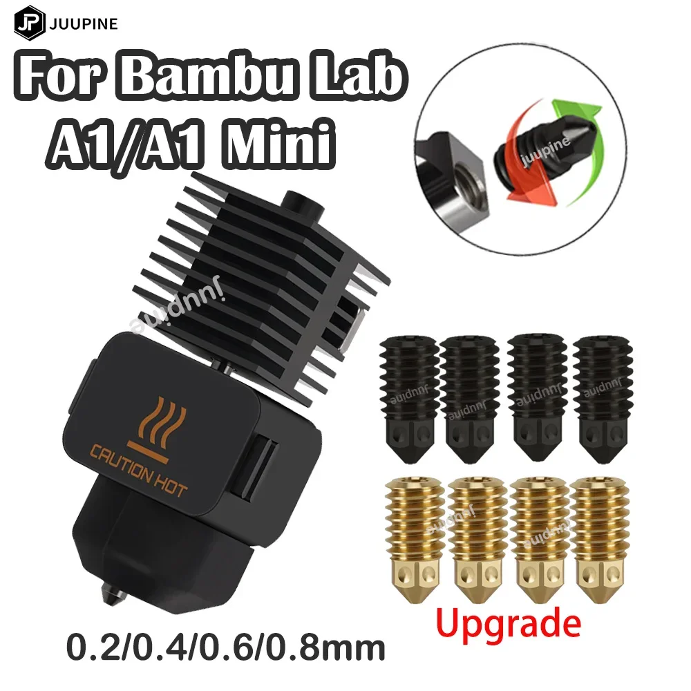 For Bambu Lab A1 Extruder Kit For Bambu Lab A1 Hotend Brass Nozzzle ...