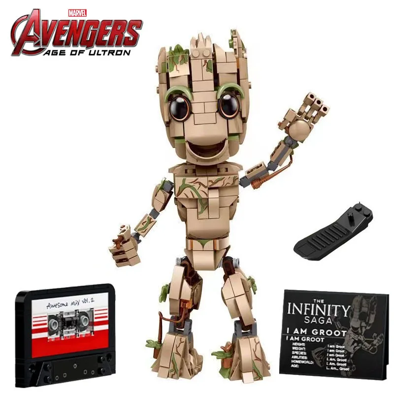 Disney Groot Building Block Super Galaxy Guardians Heroes Compatible ...