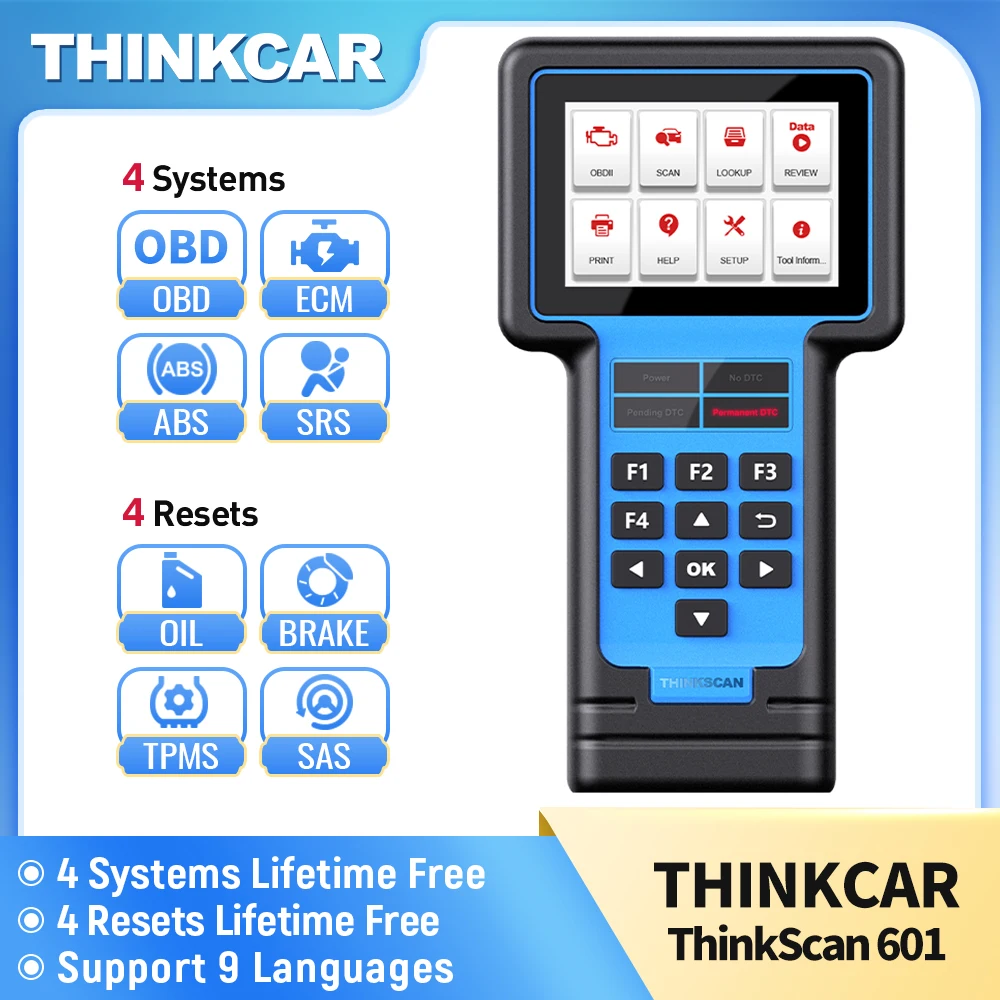 THINKCAR-ThinkScan-601-Professional-Car-Diagnostic-OBDII-Scan-Tools-Oil ...