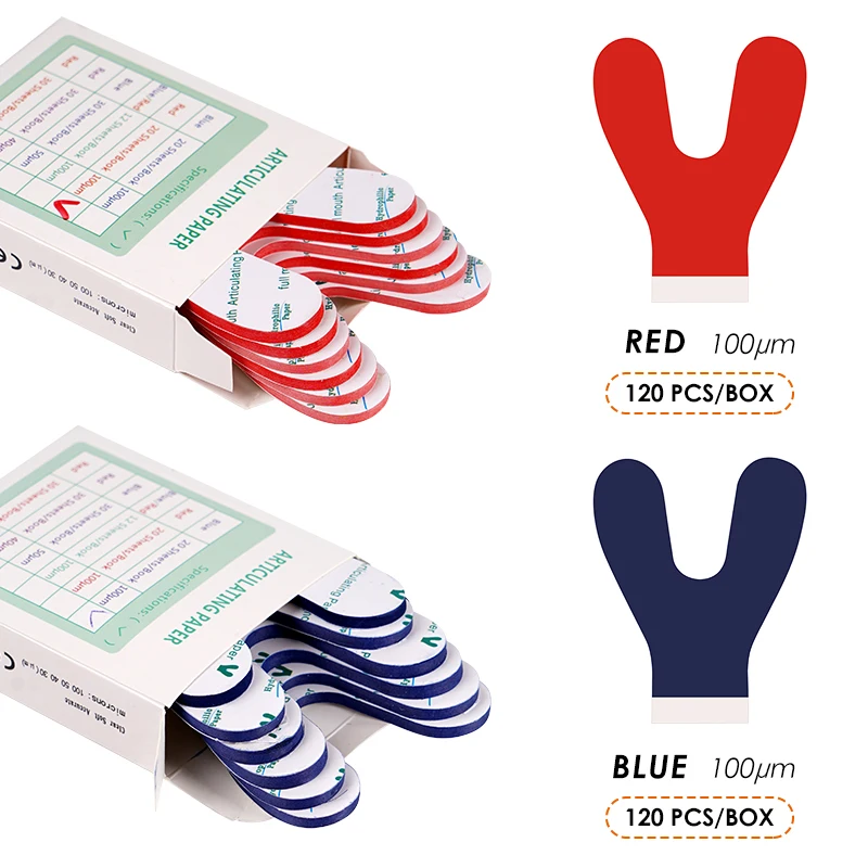 120Pcs-box-Y-Shape-Dental-Articulating-Paper-Full-Mouth-Whitening ...