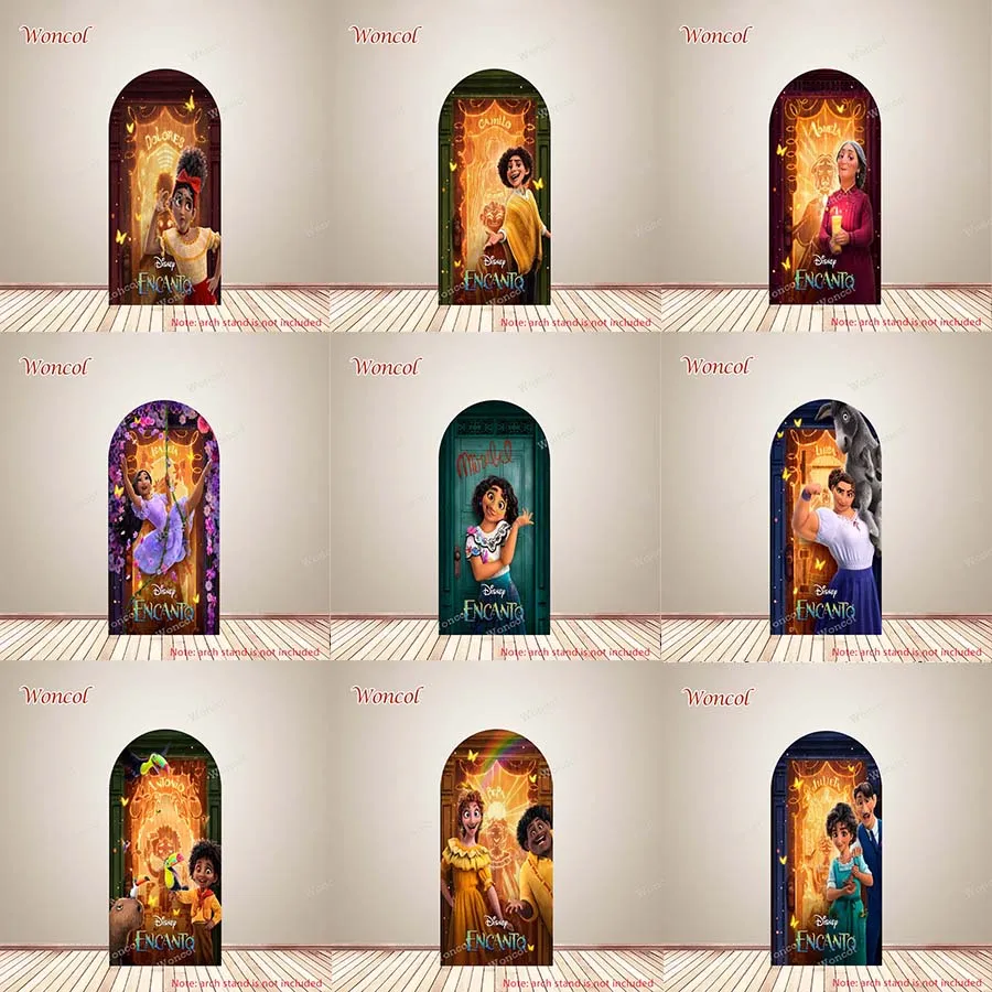 Encanto Door Arch Backdrop Mirabel Antonio Isabela Birthday Backdrop ...