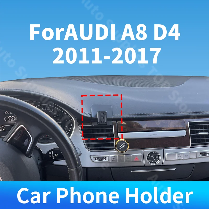 Car Phone Holder For AUDI A8 D4 2011-2017 Special Fixed Bracket Base ...