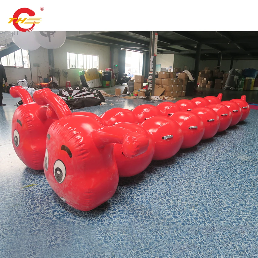 Free-Shipping-6m-long-red-color-inflatable-caterpillar-Jump-Tube-new ...