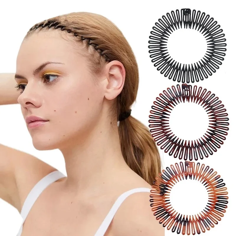 2pcs-Rhinestone-Plastic-Full-Circle-Stretch-Diamond-Flexible-Comb-Teeth ...