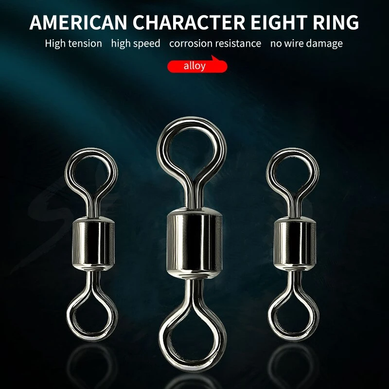 Fishing Swivel Hooks Rings | Fishing Accessories Eight Ring - Eight ...