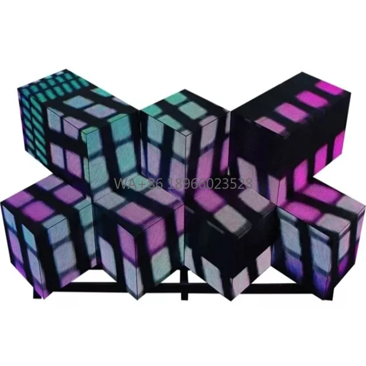 P4 Customized Full-Color LED DJ Booth with Irregular Shape 4K ...