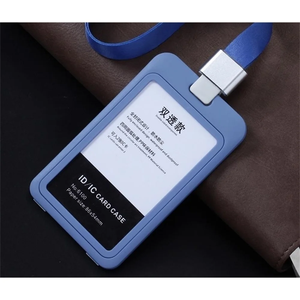 Safe-Reel-Sling-Business-Name-Badge-Case-Holder-Employee-Id-Hanging ...