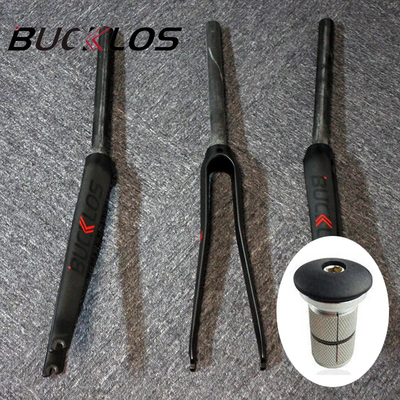 BUCKLOS road bike fork carbon 700c Front Fork Ultralight C brake Fixed ...