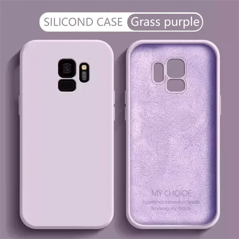 High quality Original Liquid Silicone Case For Samsung Galaxy S8 S9 S10 ...