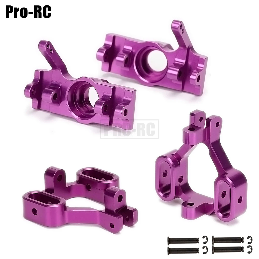 85048 Front & Rear 5-Degrees Steering Seat & Knuckle Arm C-HUB Aluminum ...