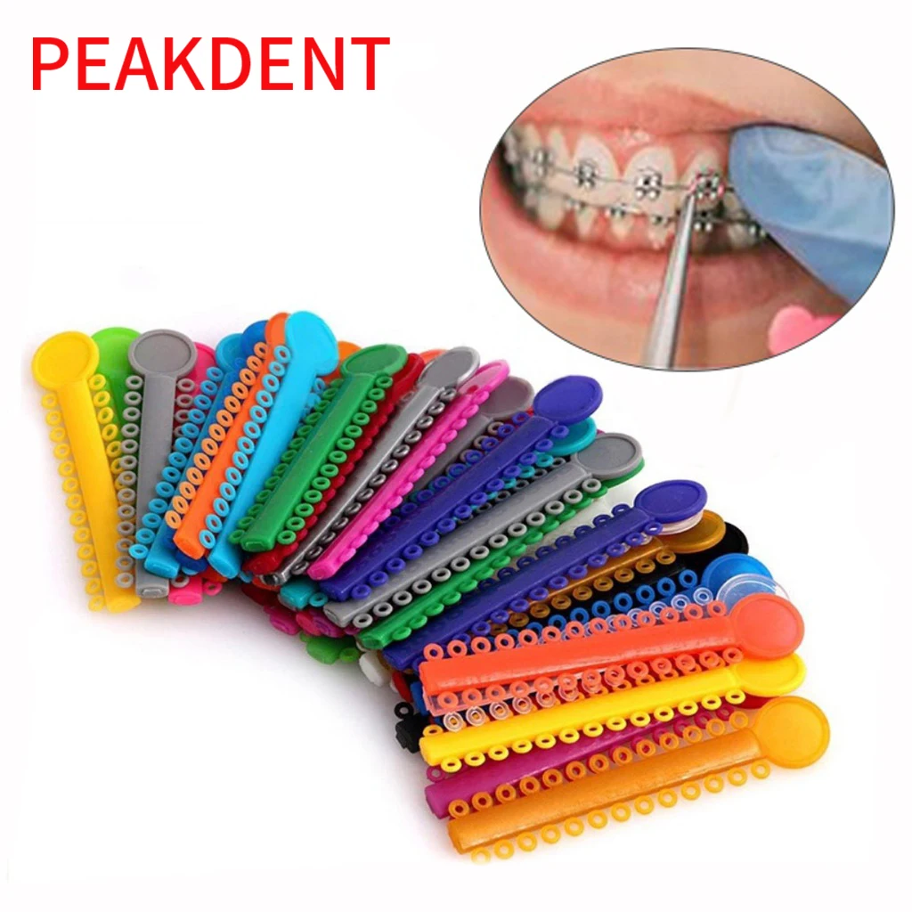 40-Pcs-Pack-Dental-Ligature-Ties-Appliance-Elastic-Rubber-Bands-Braces ...