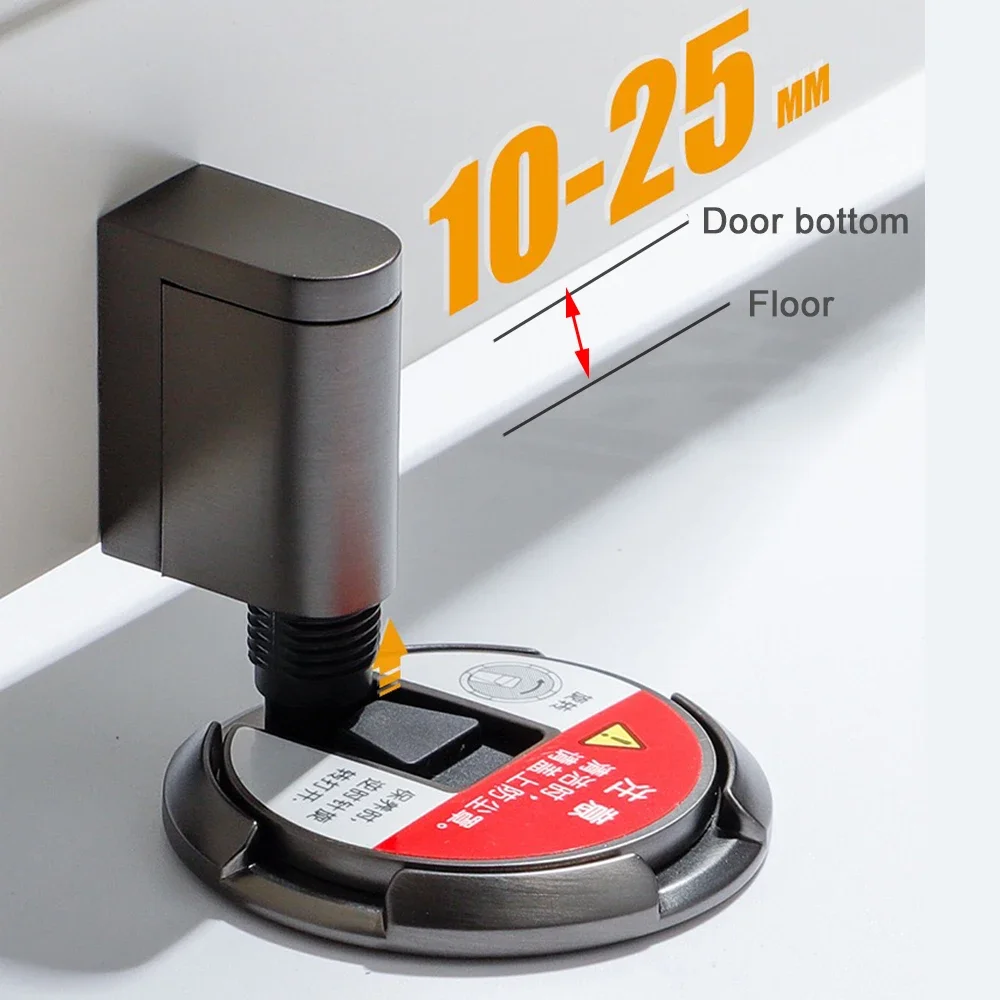 Solid-Metal-Door-Stopper-Updated-Mechanical-Self-Locking-Stop-Height ...