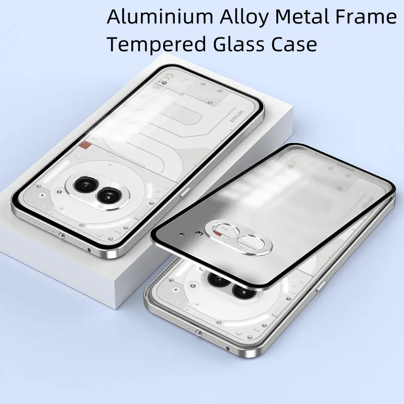 Case-For-Nothing-Phone-2A-Phone2A-Aluminium-Alloy-Metal-Frame-Tempered ...