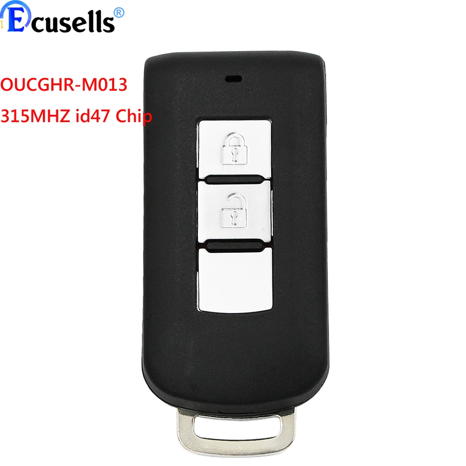 2 Button Smart Key For Mitsubishi Eclipse Cross 2018 2022 PN: 8637B639 ...