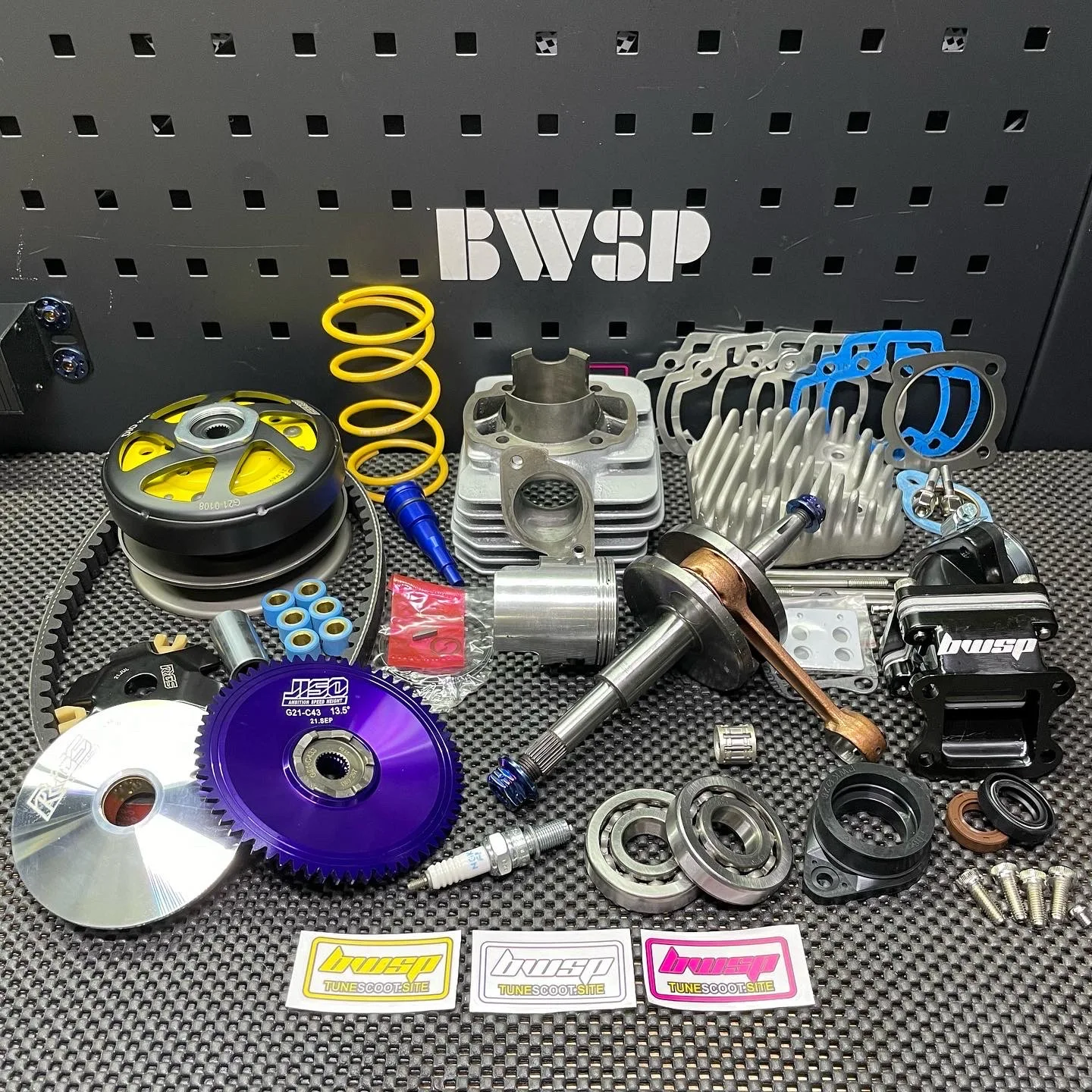 DIO50 Big Bore Kit 92cc Cylinder Size 52mm Crankshaft +2.5 Longer ...
