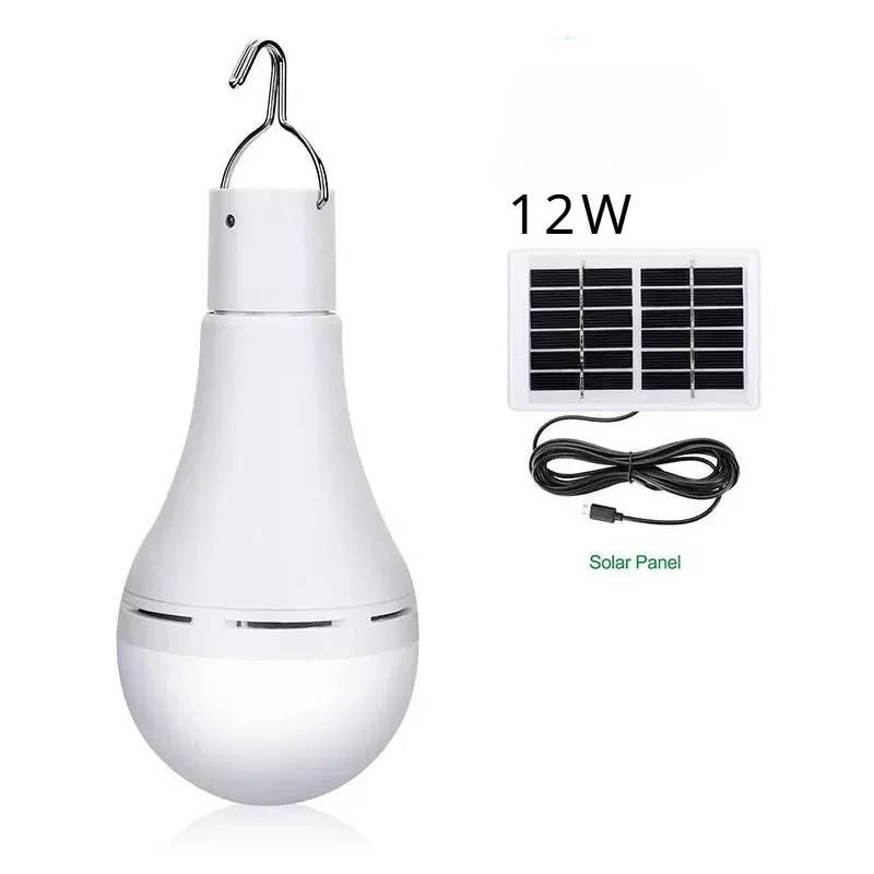 12W Hanging Solar Light Waterproof USB Charged Emergency Sunlight ...