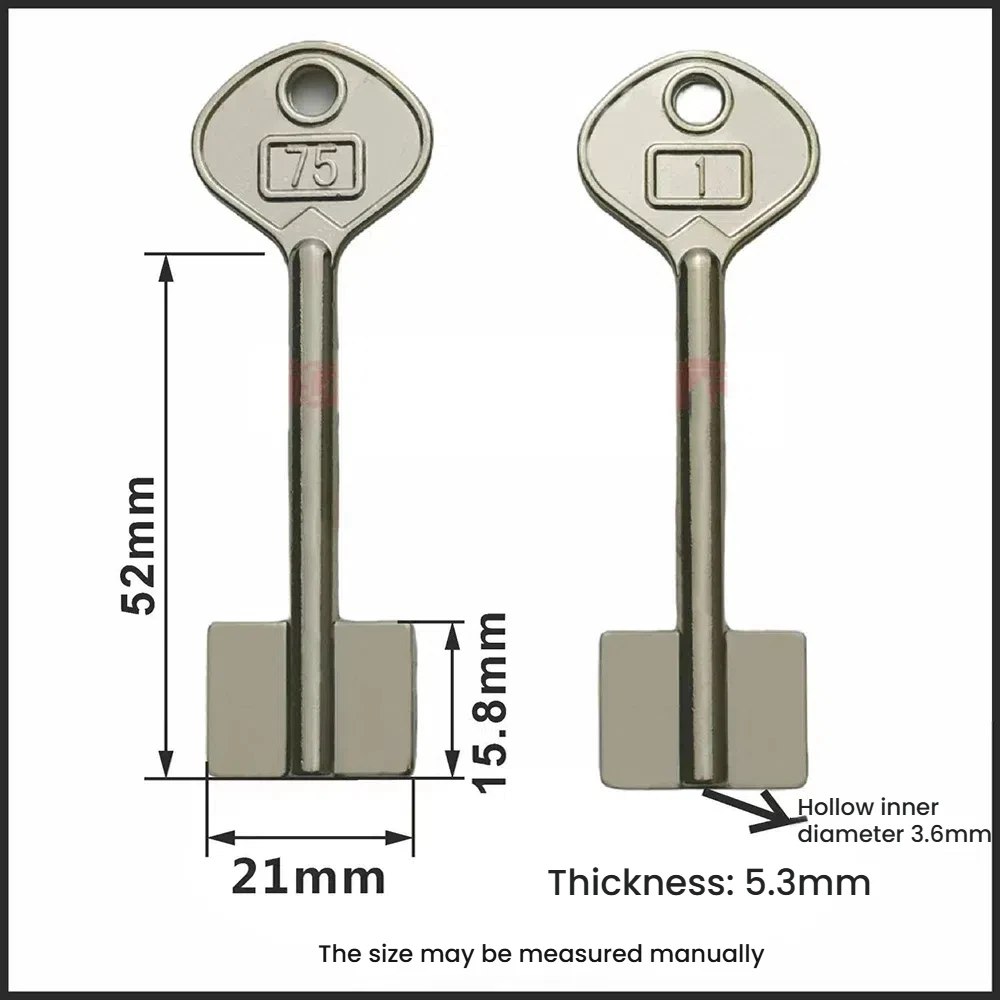 New Special-shaped Key B-Y-S Hollow Clamp Safe Key Blank, Double ...
