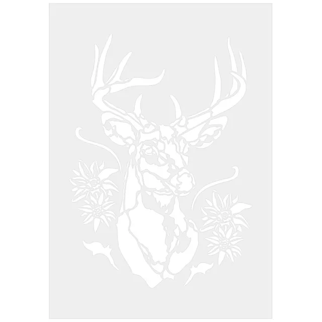 Reindeer Face Stencil