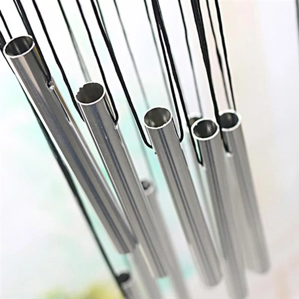 Musical Wind Chime Pipe 12 Tubes Wind Chimes Gold/silver Bells Decor ...