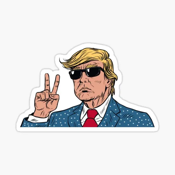 Donald Trump 5PCS Stickers for Water Bottles Room Background Luggage ...