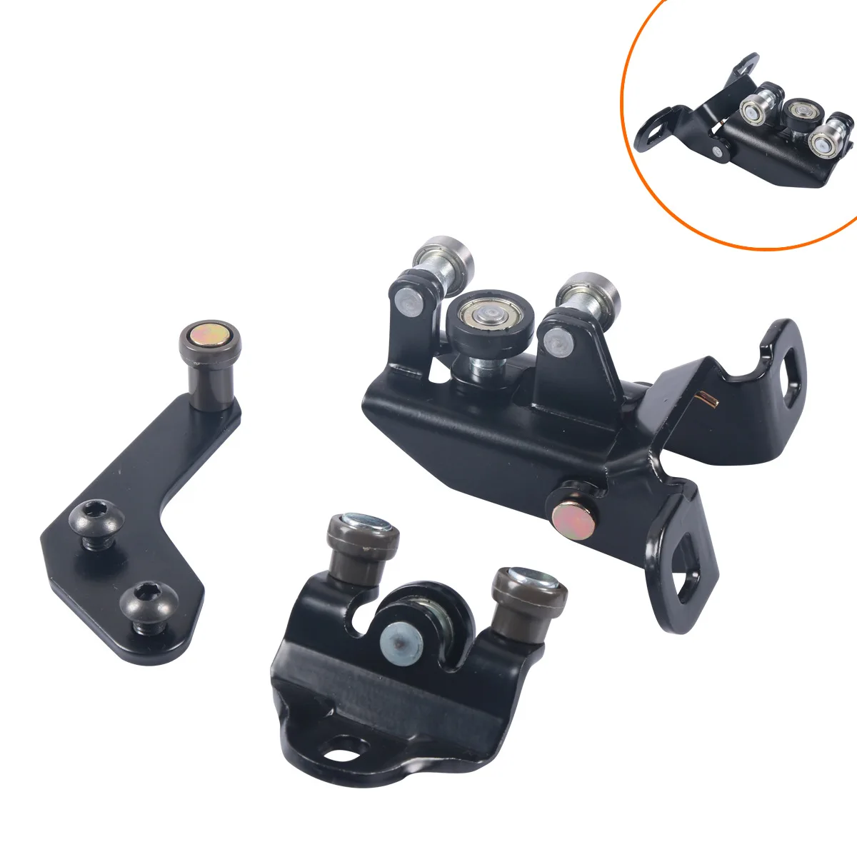 LEFT SIDE SLIDING DOOR TOP MIDDLE BOTTOM ROLLER RUNNER FOR FORD TRANSIT ...