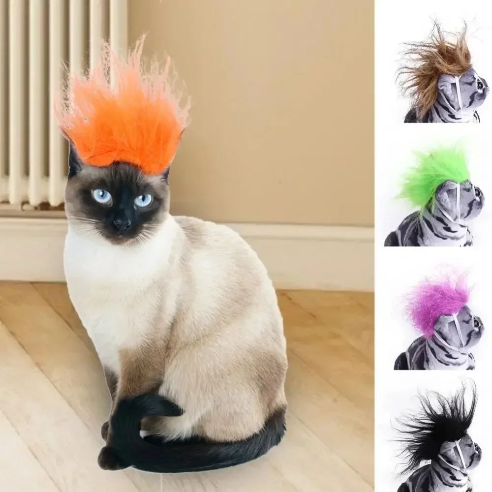 Unique-Cat-Wig-Headwear-Cat-Artificial-Fur-Cosplay-Headwear-Elastic ...