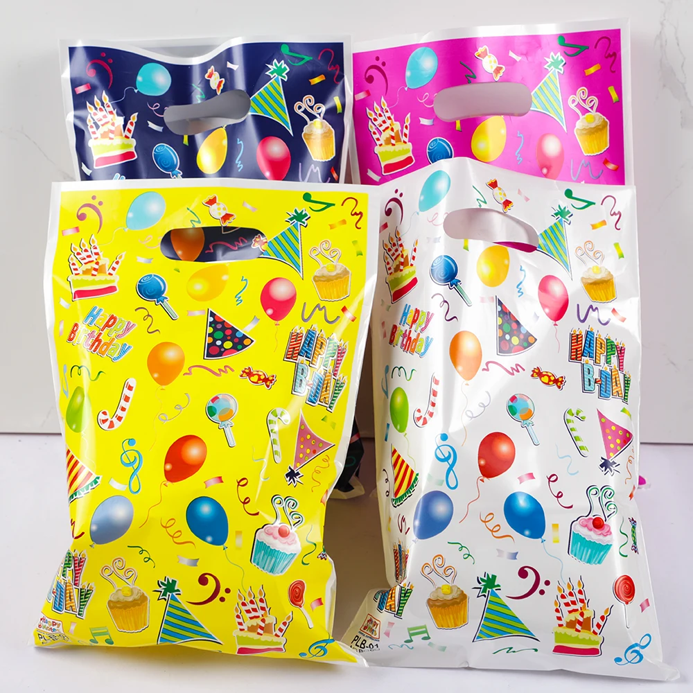20Pcs-Colorful-Plastic-Happy-Birthday-Gift-Packaging-Bag-Candy-Cookie ...