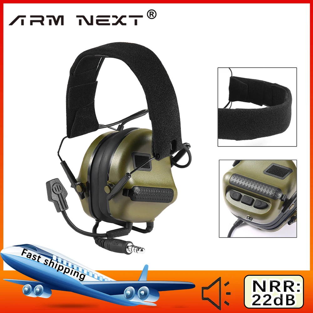 Tactical-Electronic-Shooting-Earmuff-Anti-noise-Headphone-Sound ...