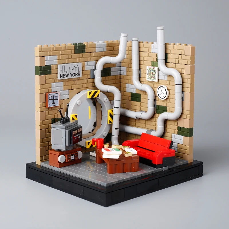 MOC City Street View Building Blocks Town Sewer Underground Pipelines ...