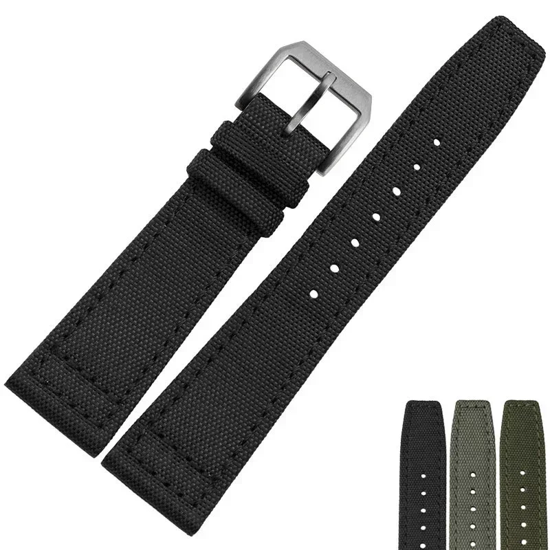 For-IWC-Engineer-Nylon-Watch-Strap-Waterproof-Canvas-Fold-Buckle ...