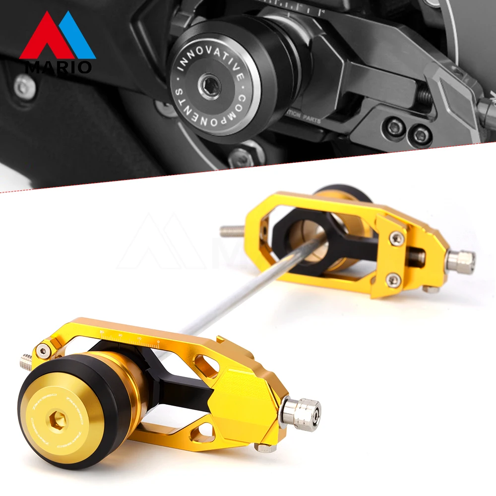 Chain Adjusters Tensioners Catena Spool Rear Axle Fork Crash For Yamaha ...