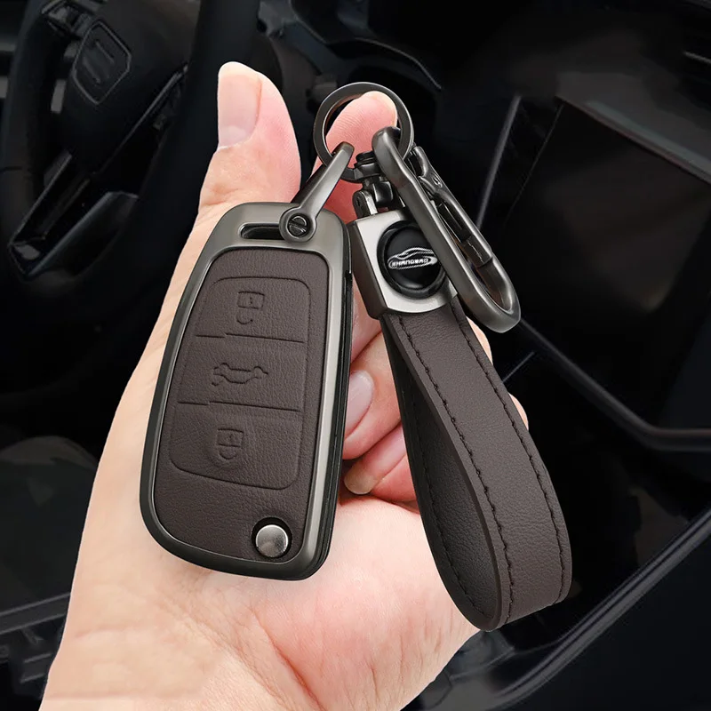 Zinc-Alloy-Car-Folding-Key-Cover-Case-Fob-Holder-for-Audi-C5-C6-R8-A1 ...