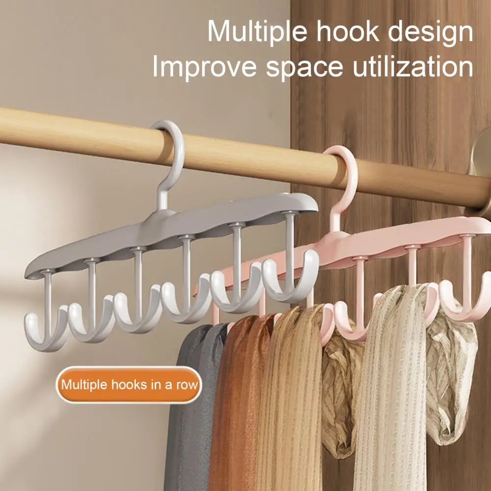 2-4Pcs-Hangers-with-12-Swivel-Hooks-Rotary-Hat-Belt-Scarf-Socks-Tie ...