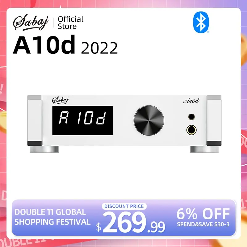 고해상도 Bluetooth LDAC 오디오 DAC Sabaj A10d 2022 버전 ES9038Q2M OPA1612 XU208 ...