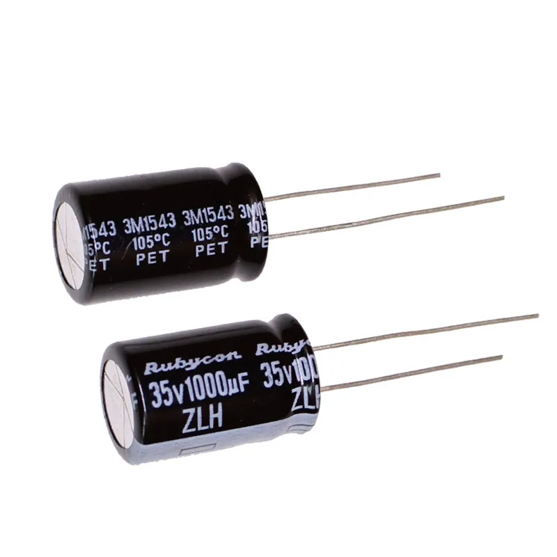 Rubycon ZLH серия 35В 1000 мкФ алюминиевые конденсаторы | AliExpress