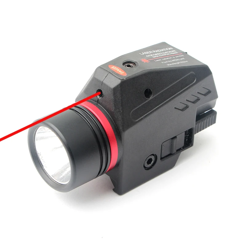 Tactical-LED-Weapon-Gun-Light-Flashlight-with-Red-Dot-Laser-Sight ...