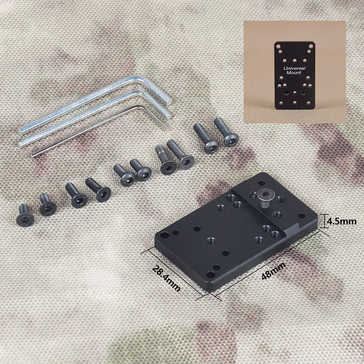 Tactical-Mount-Plate-Base-Universal-Pistol-Red-Dot-Optics-Sight-Mount ...