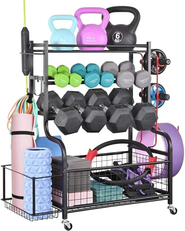 Yoga-Mat-Storage-Rack-Home-Gym-Storage-Rack-for-Dumbbells-Kettlebells ...