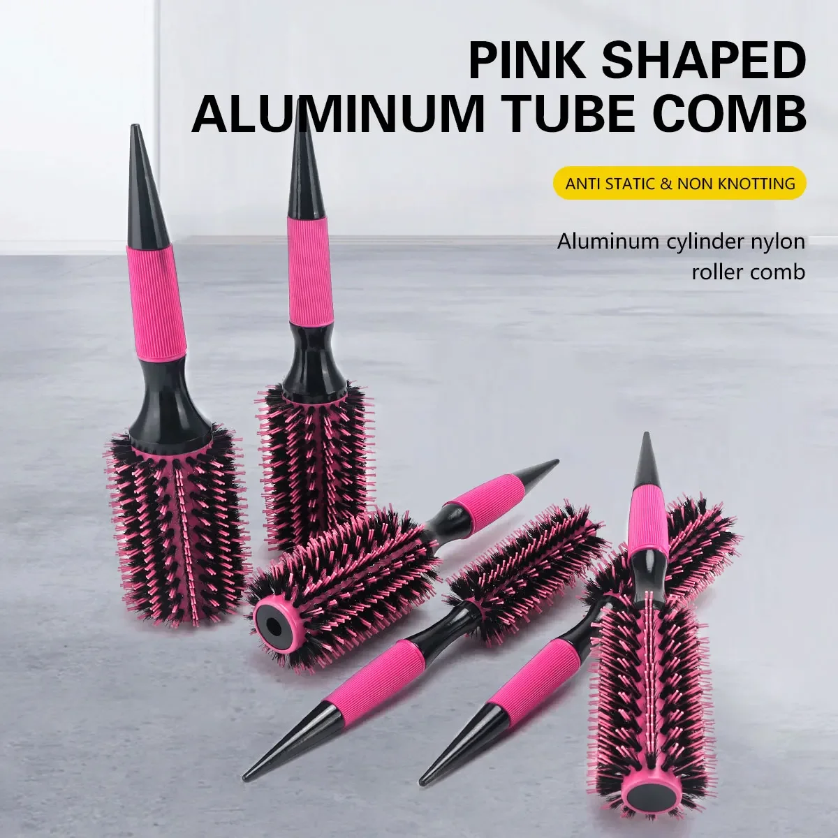 Barbershop Comb Salon Styling Tools Round Hair Comb Hairdressing ...