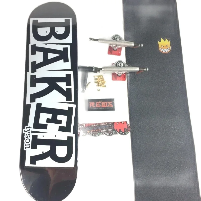 Baker Complete Skateboard Doubler Rocker Pro 100% Canada Maple Deck 7 ...