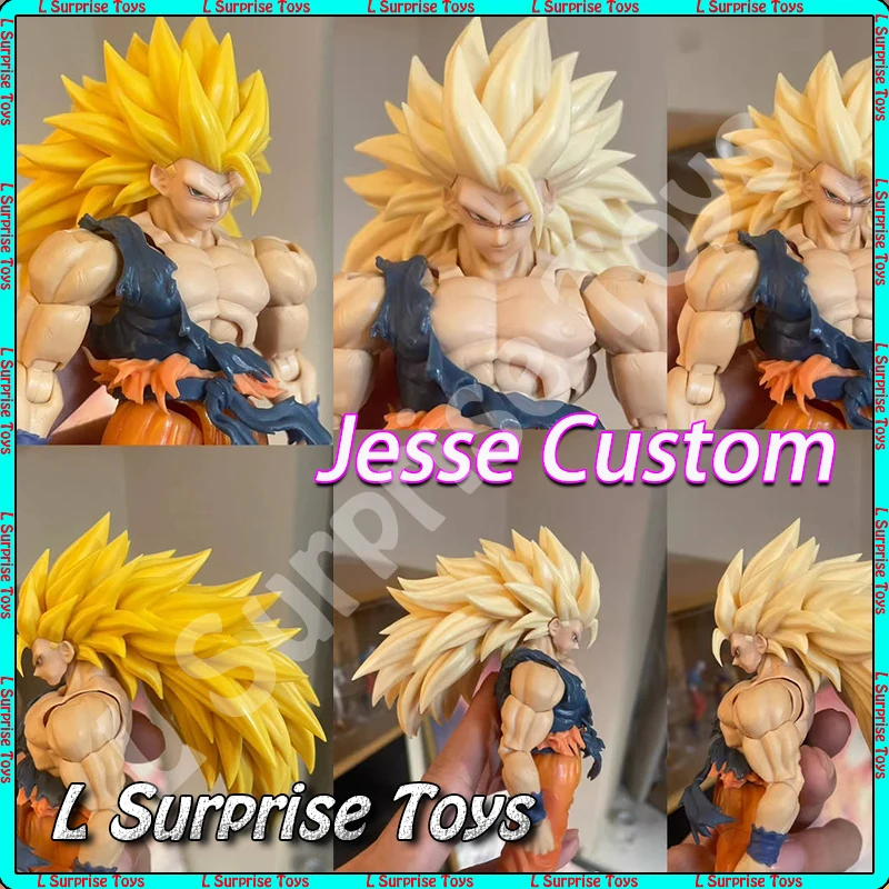 JEsse Custom Dragon Ball SHF Super Saiya SSJ3 Lightning Marbles Son ...