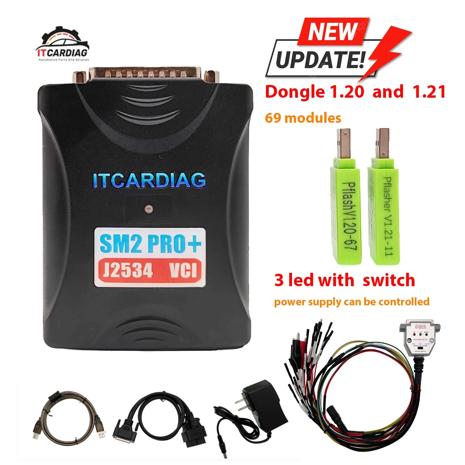 2.21.22 Sm2 Pro + J2534 Sm 2 Plus Vci Ecu Chip Tuning Programmer Tool ...