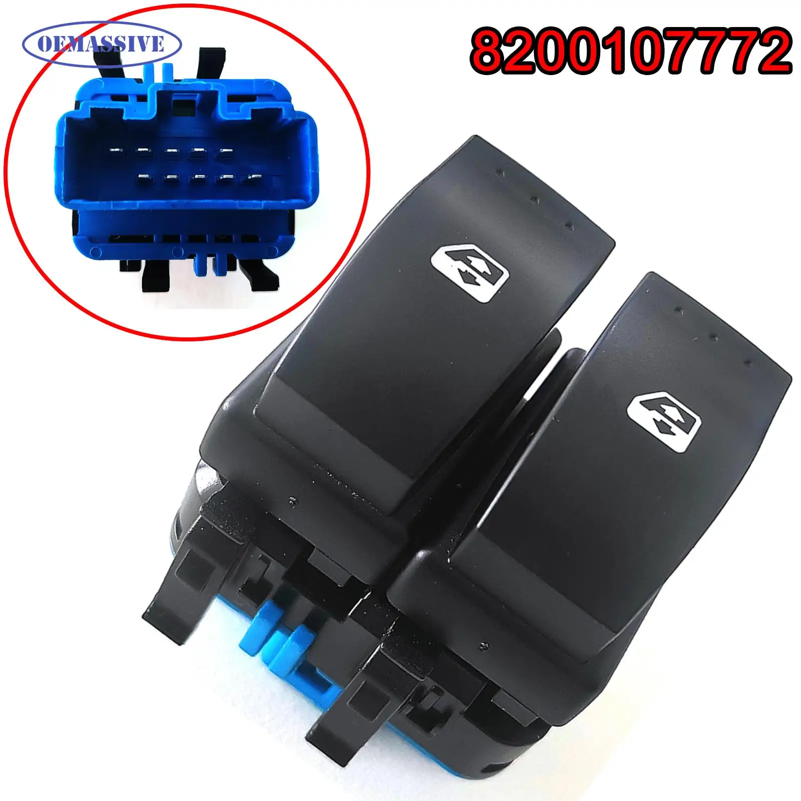 OEMASSIVE 8200107772 10 Pin Car Electric Window Master Switch Button ...