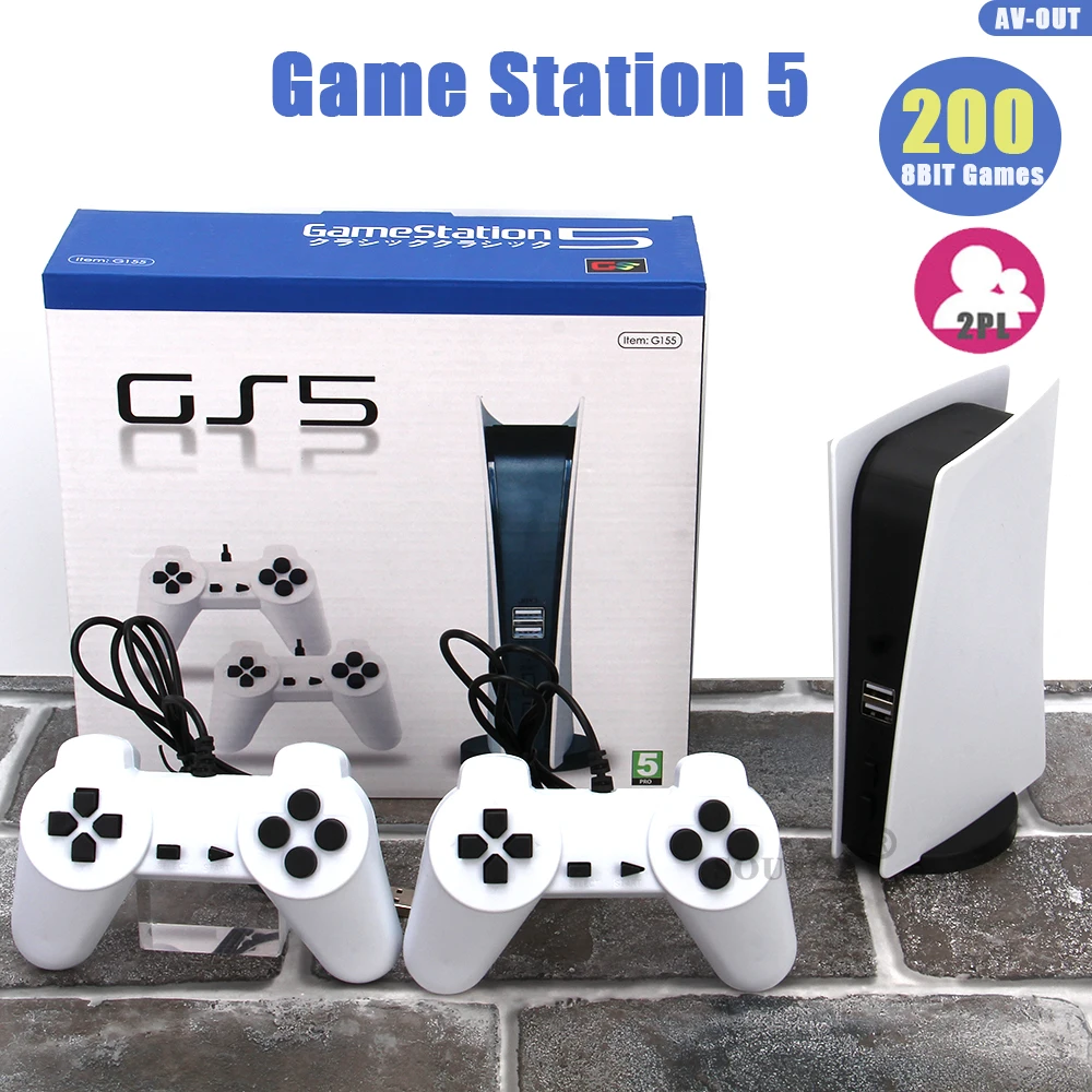 Dropshipping Two-Player Video Game Console With 200 Classic Games 8-Bit GS5 TV Consola Retro ...